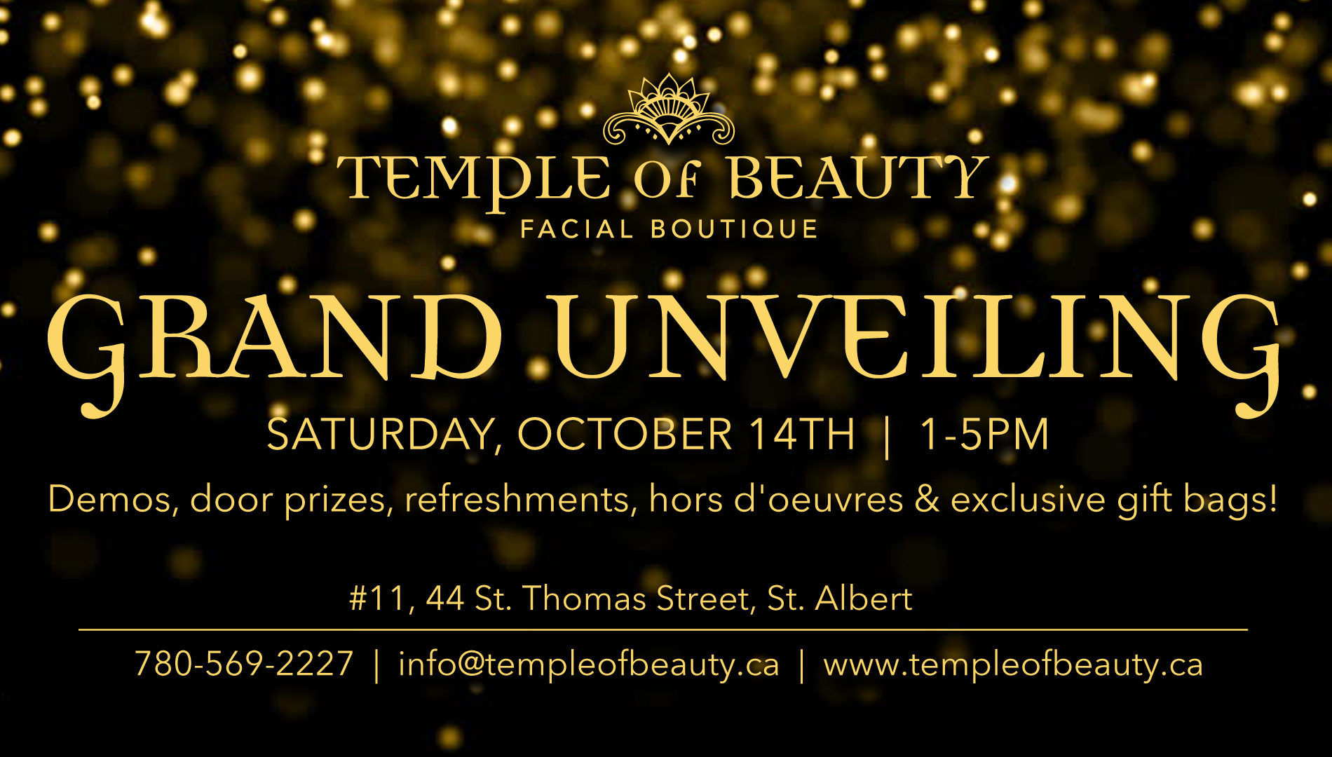 171002 ToB Unveiling facebook banner 2160x1080 v06 | Temple of Beauty ...